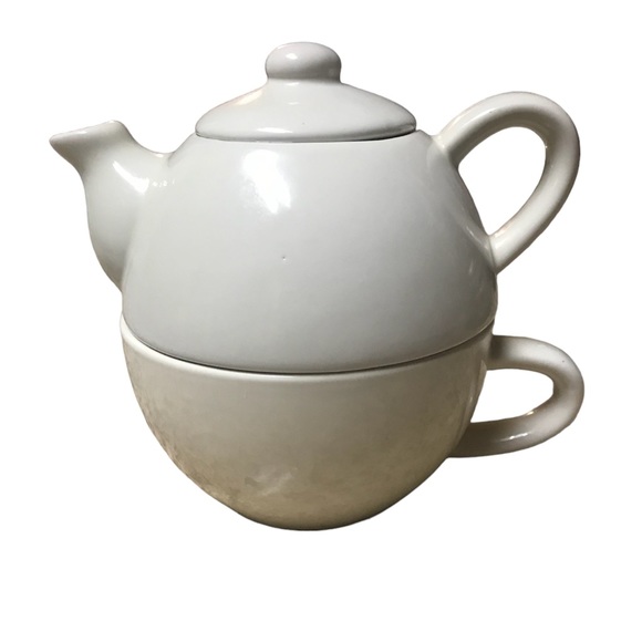 Pier 1 | Kitchen | Vintage Pier One Stackable Tea Set Kettle And Cup ...